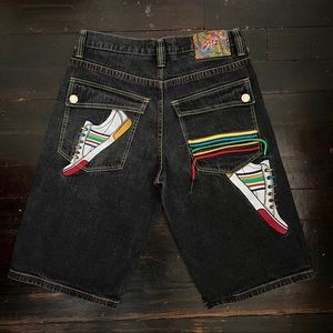COOGI Shorts | Denim With Colorful Stitching | Poshmark